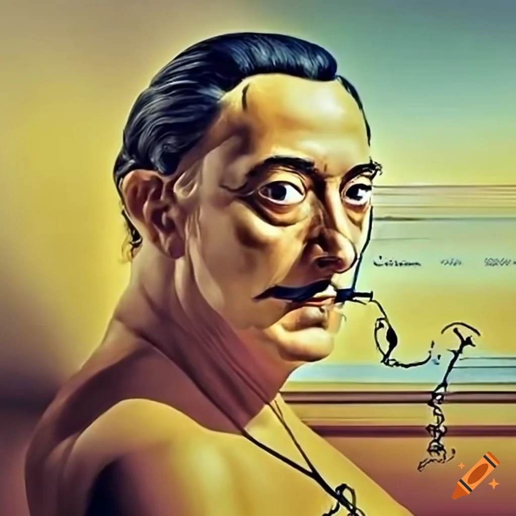 Portrait of salvador dali on Craiyon