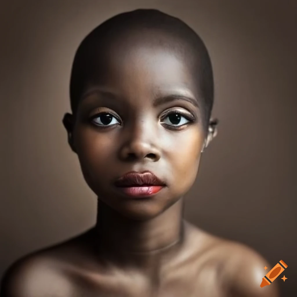 Portrait of a human face on Craiyon