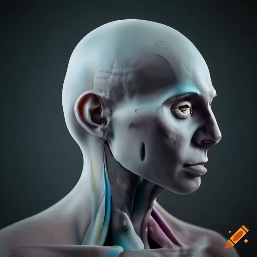 Stone humanoid laptop on Craiyon