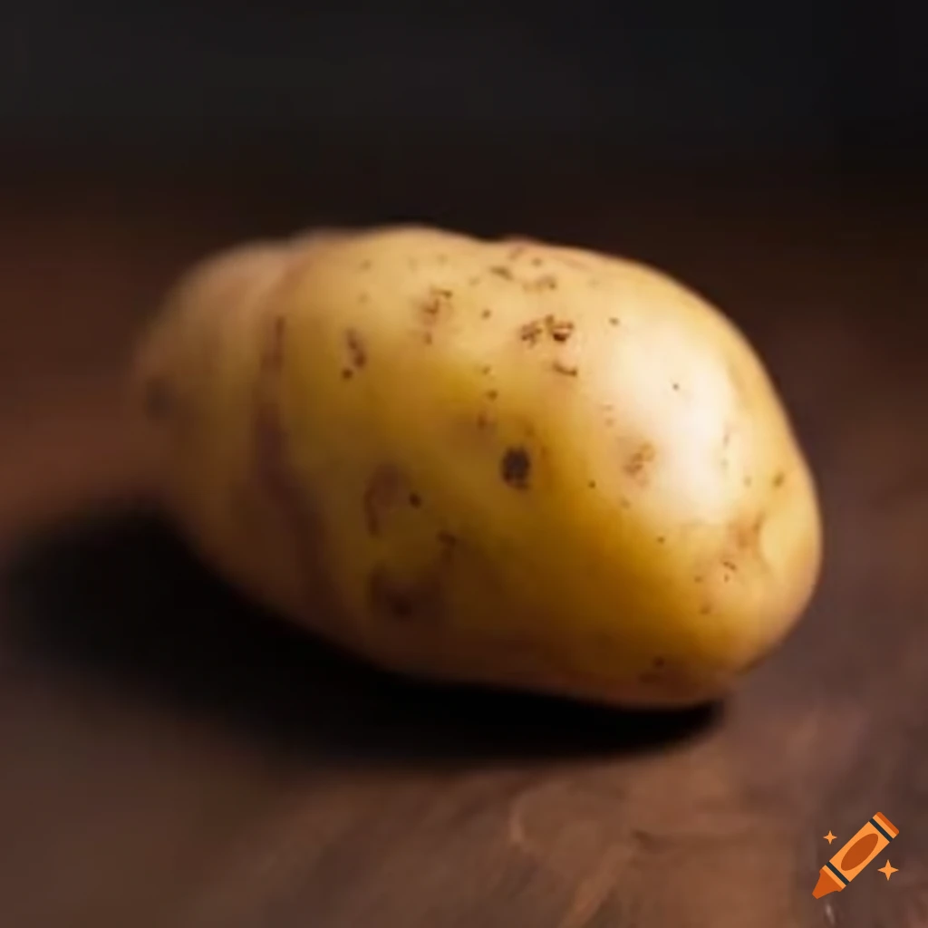 One potato on a counter on Craiyon