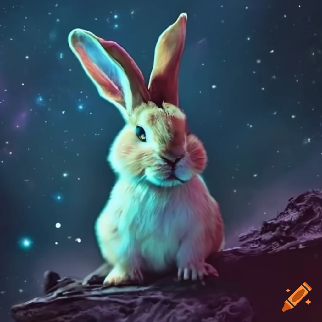 Space Rabbits On Craiyon