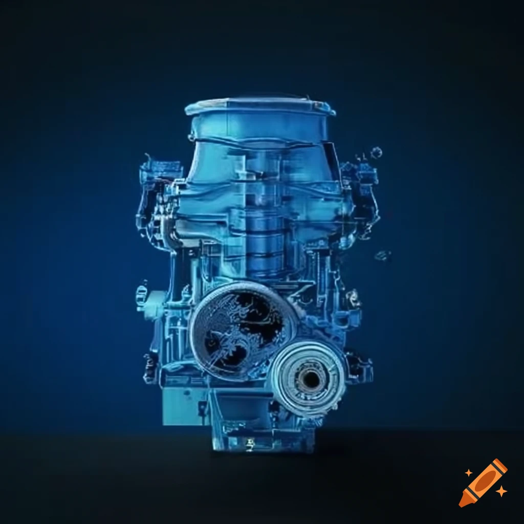 Engine blueprint on Craiyon