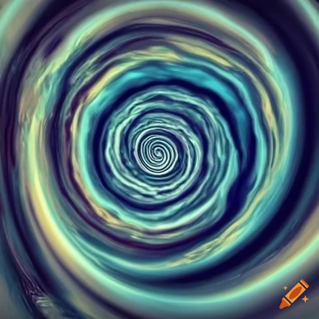 Swirling vortex symbolizing intense anxiety on Craiyon