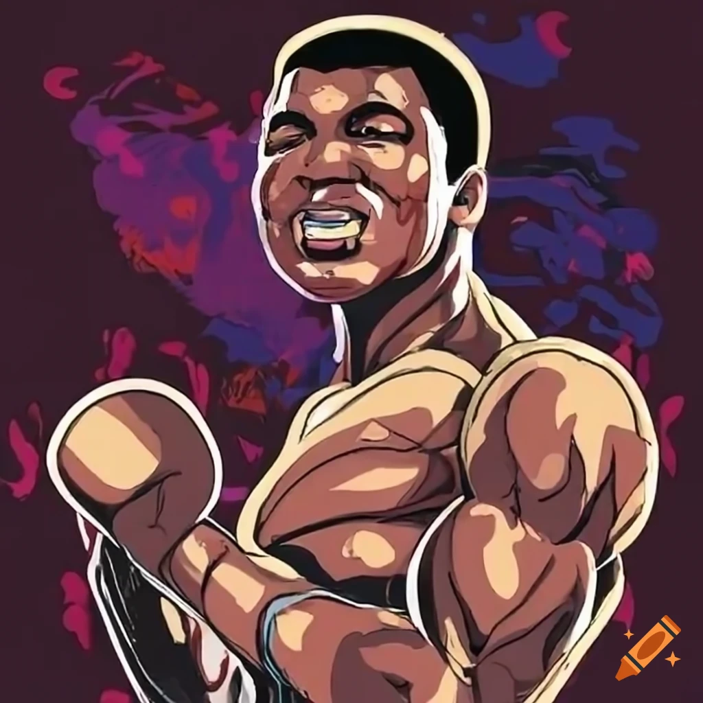 Muhammad ali in baki style on Craiyon