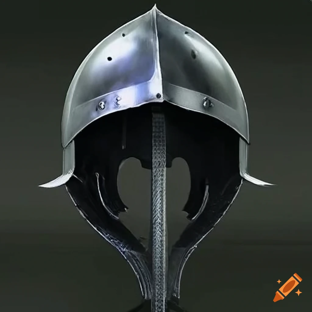 Gothic knight helmet design on Craiyon