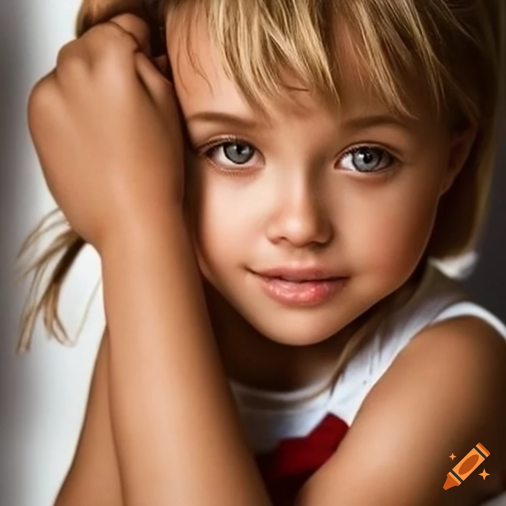 Precocious child model hayden panettiere on Craiyon