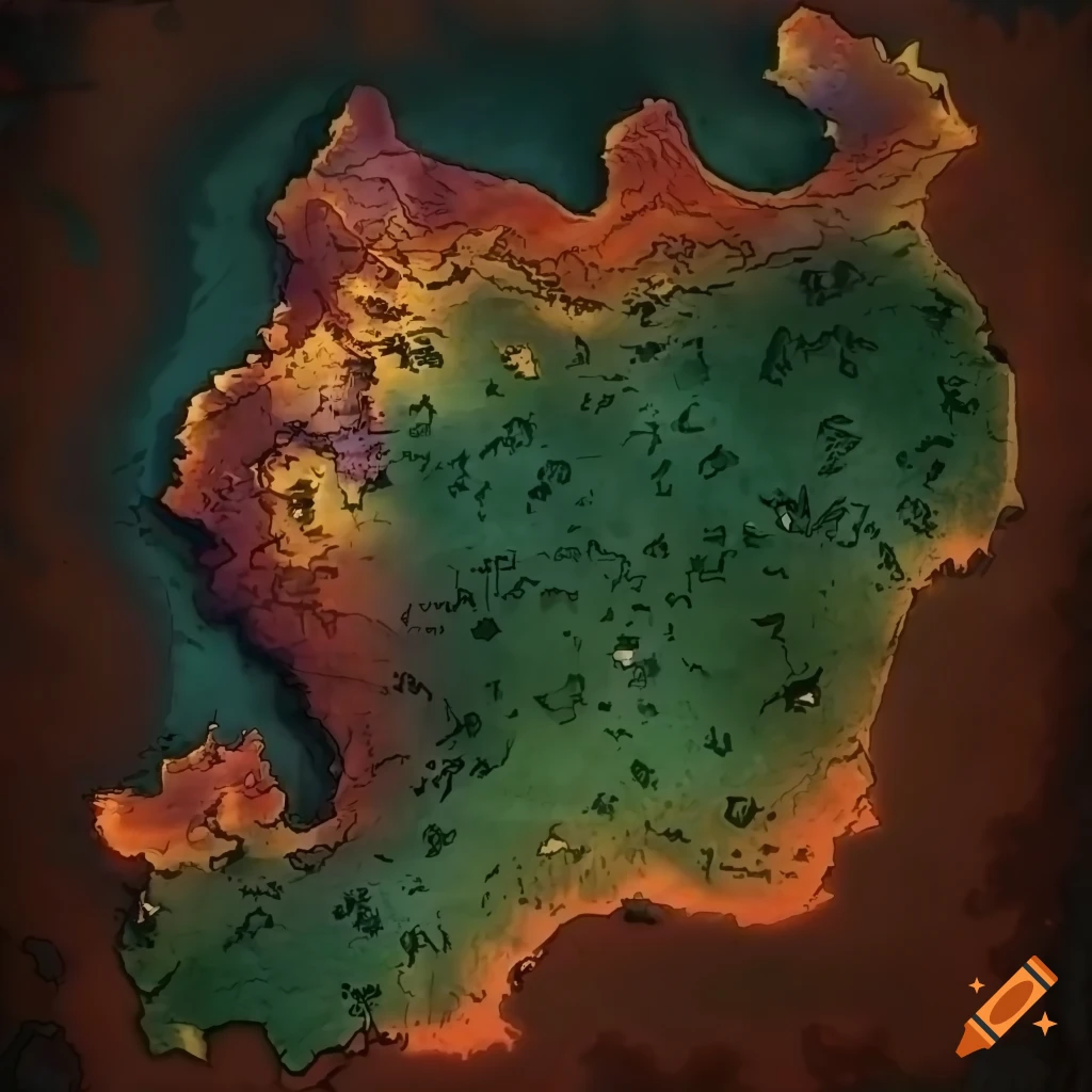 Fantasy map of poland on Craiyon