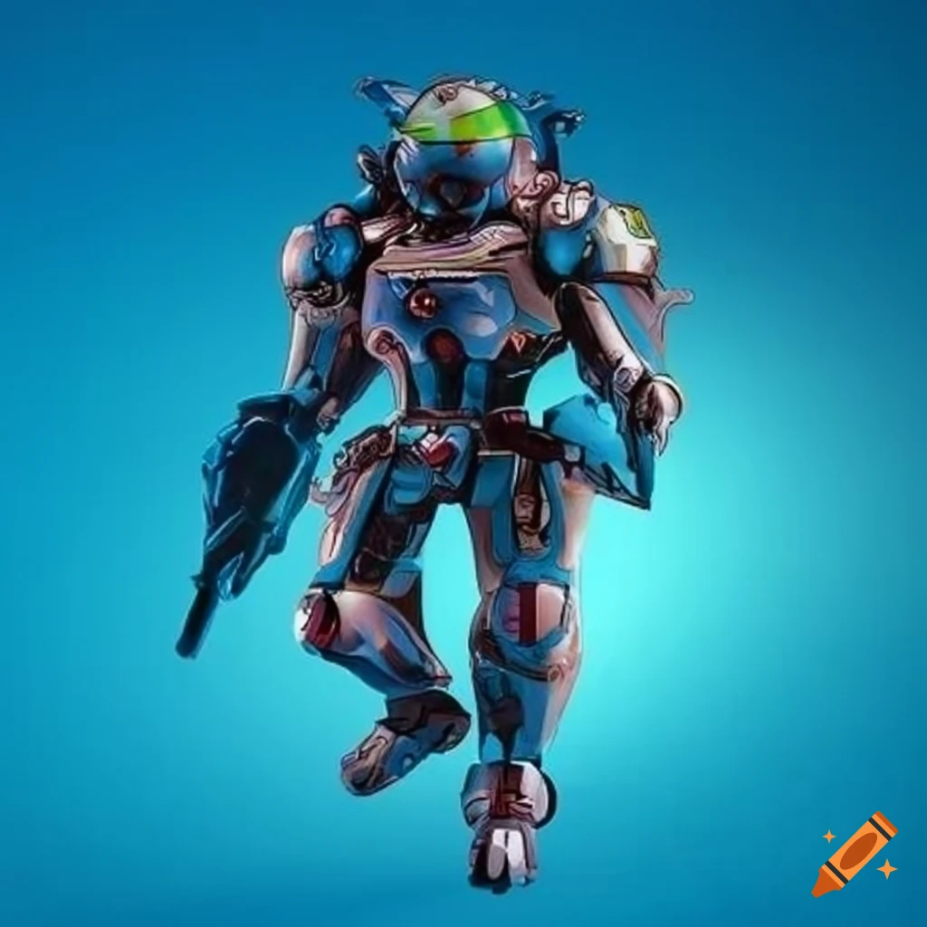 Rom spaceknight by takashi murakami on Craiyon