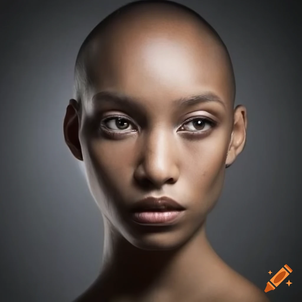 Portrait of a human face on Craiyon