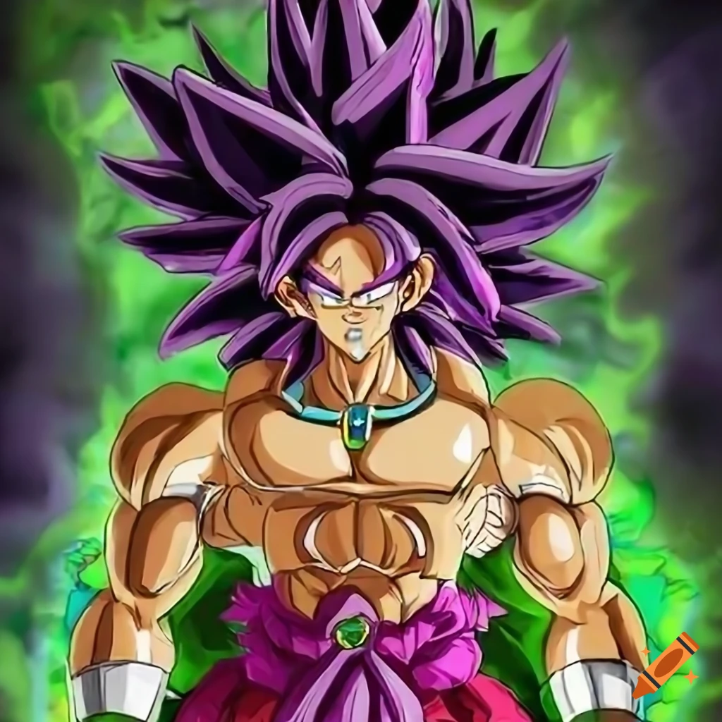 Polished art of broly on Craiyon