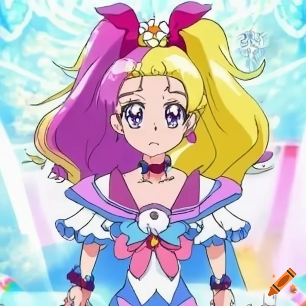 Pretty cure girl character on Craiyon