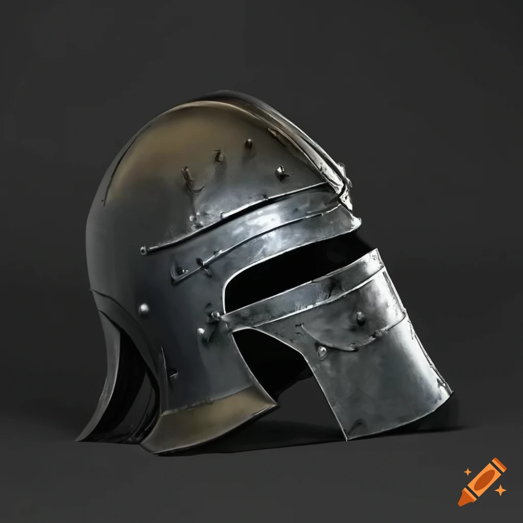 Gothic knight helmet design on Craiyon