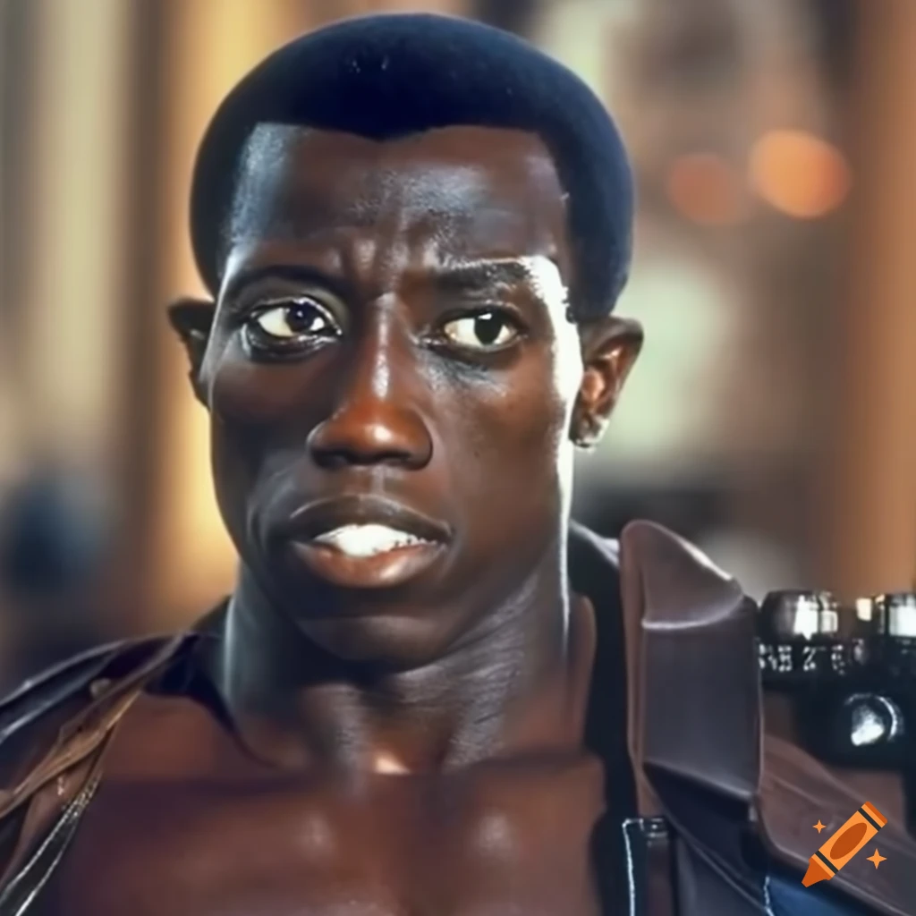 Wesley snipes in dynamic action on Craiyon