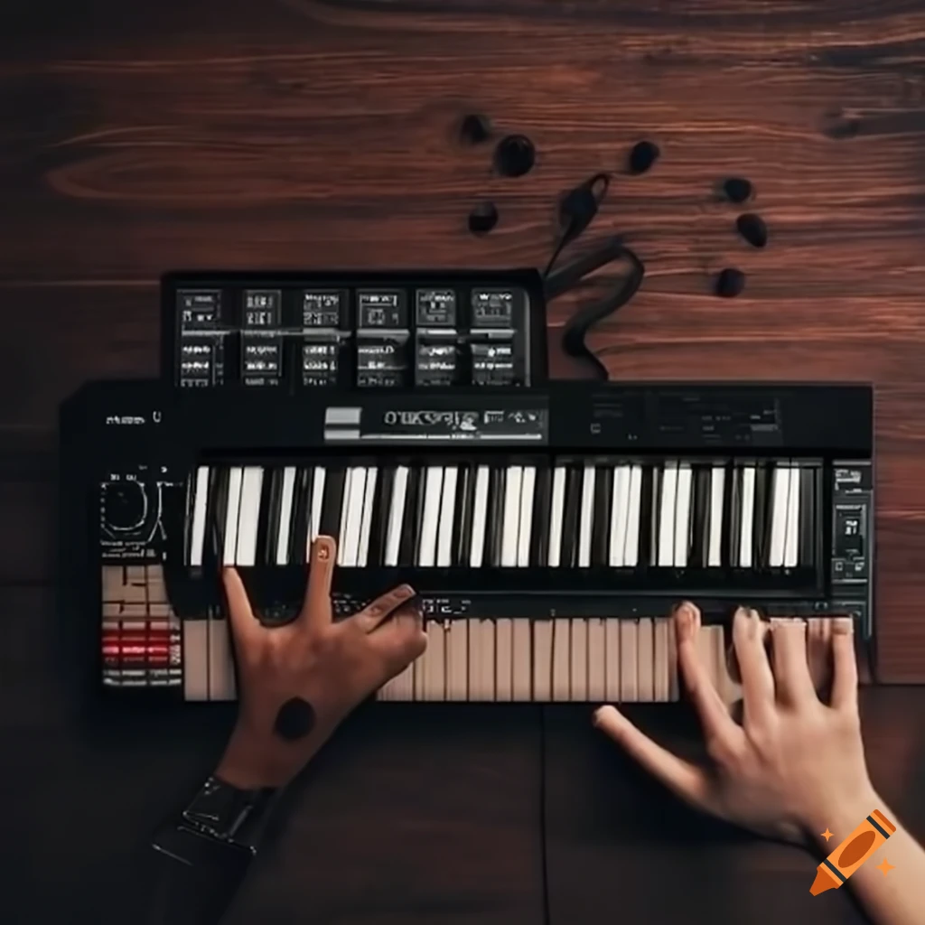 Sleek zen-like design synth instrument for calming music creation on ...