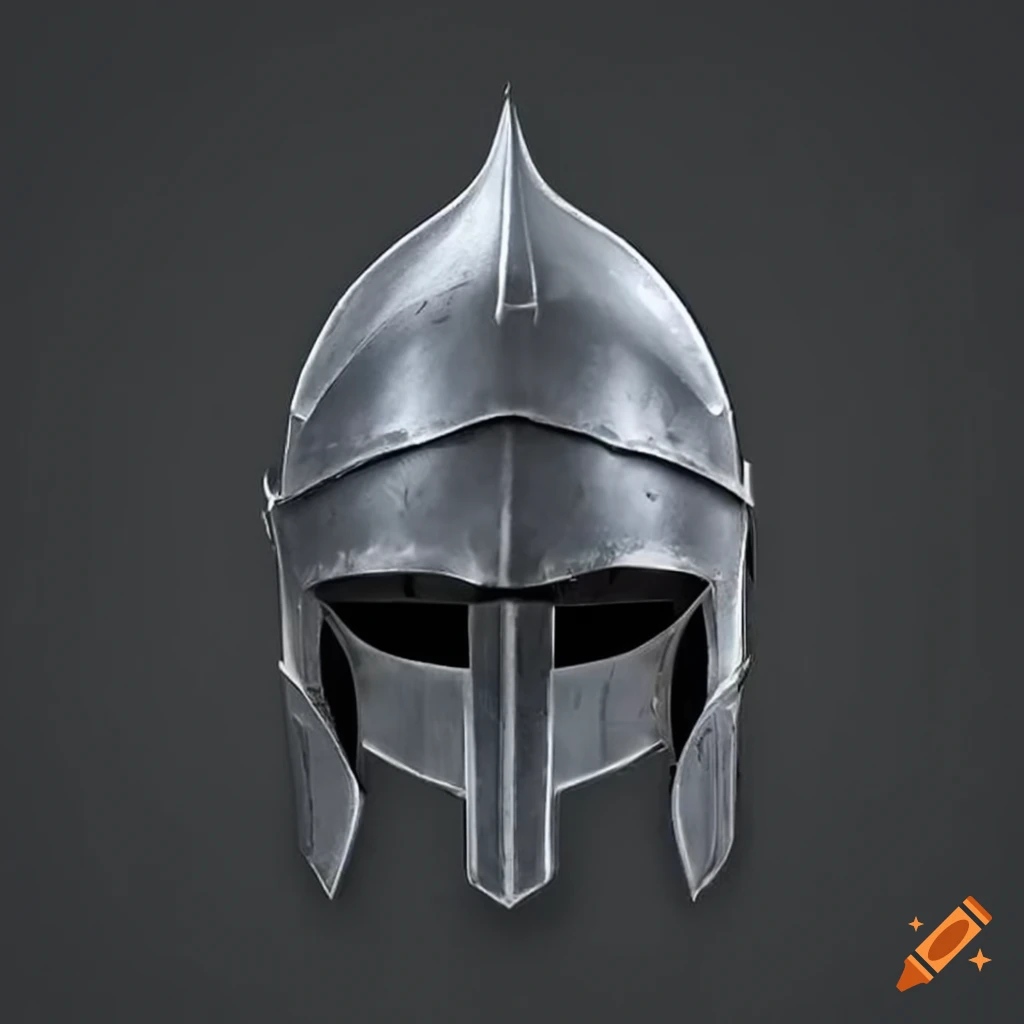 Gothic knight helmet design on Craiyon