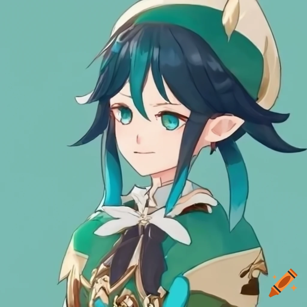Venti character from genshin impact on Craiyon