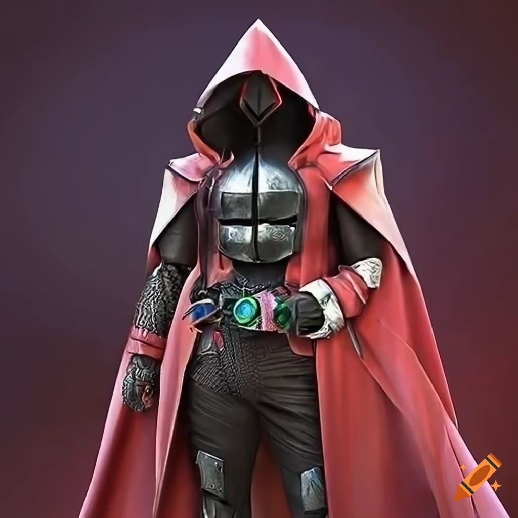 Medieval gothic style mithral armor full plate cloak on Craiyon