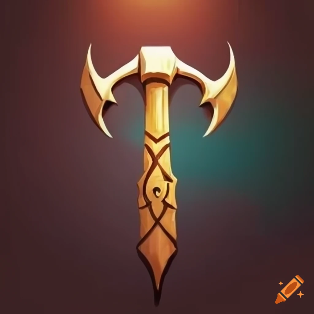 Guild logo for the smithing hammers guild on Craiyon