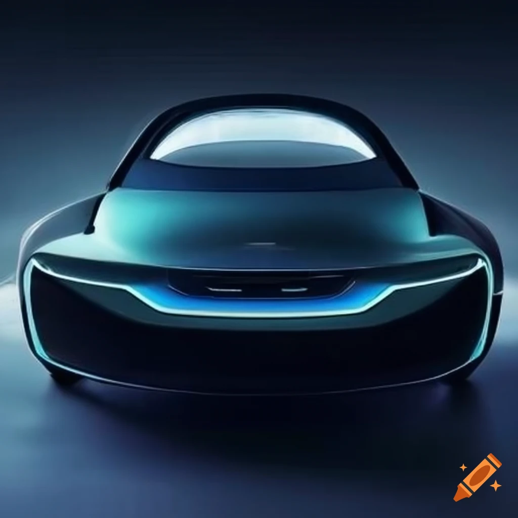 Futuristic electric car inspired by saab 9-3 design on Craiyon