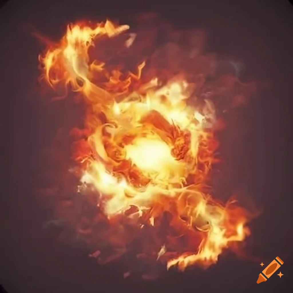 Fire shock wave explosion spell game icon on Craiyon