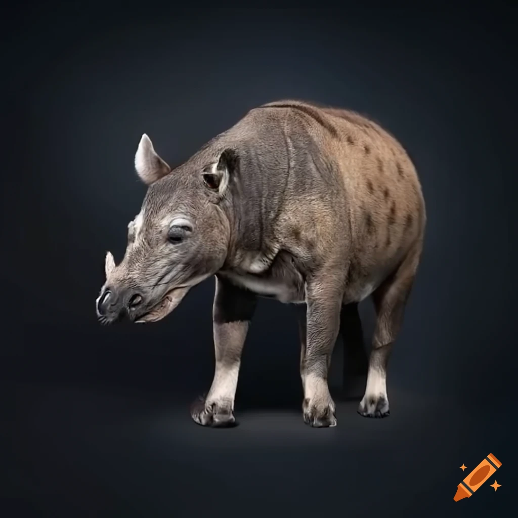 Entelodon in wild asian setting on Craiyon