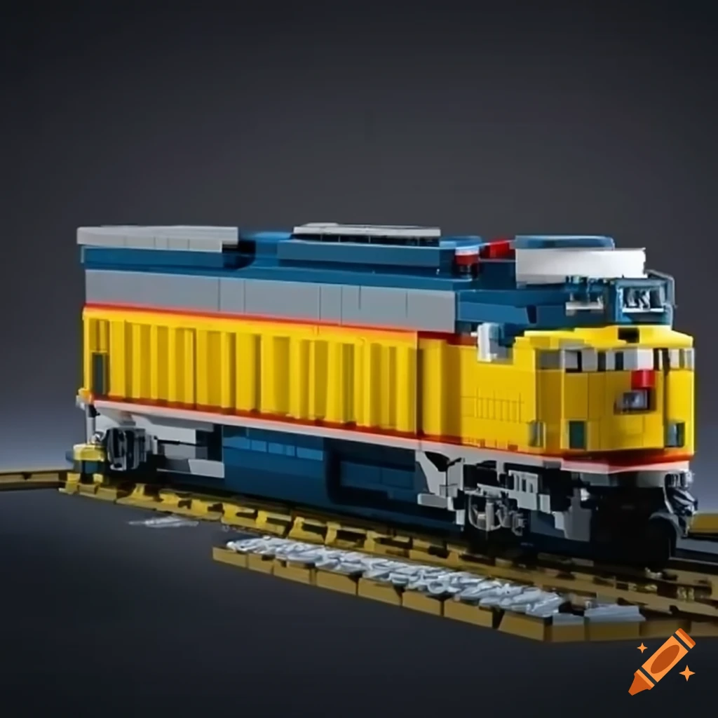 Lego union pacific train on Craiyon
