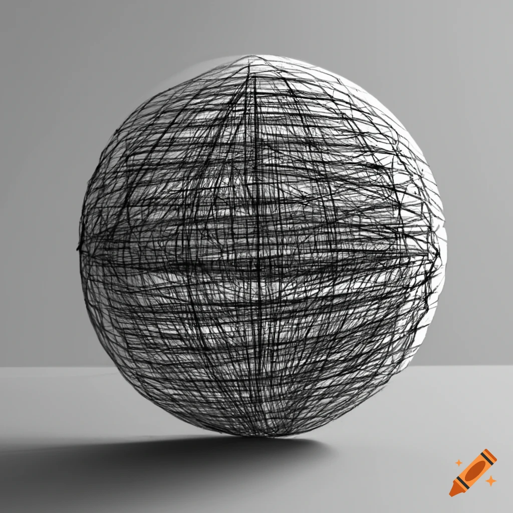 3D spherical shape with complex geometry dodecahedrons and polyhedrons on Craiyon