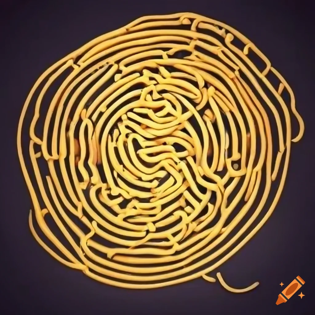 Spaghetti maze on Craiyon