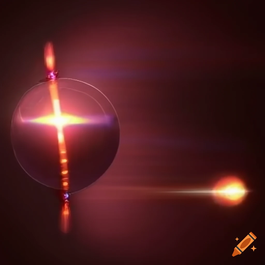 Quantum physics and technology concept with advanced lighting effects ...