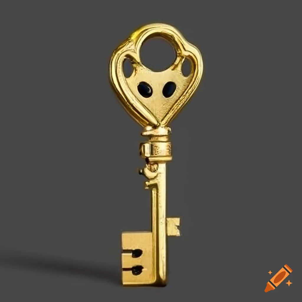 Gold key with a sign on Craiyon