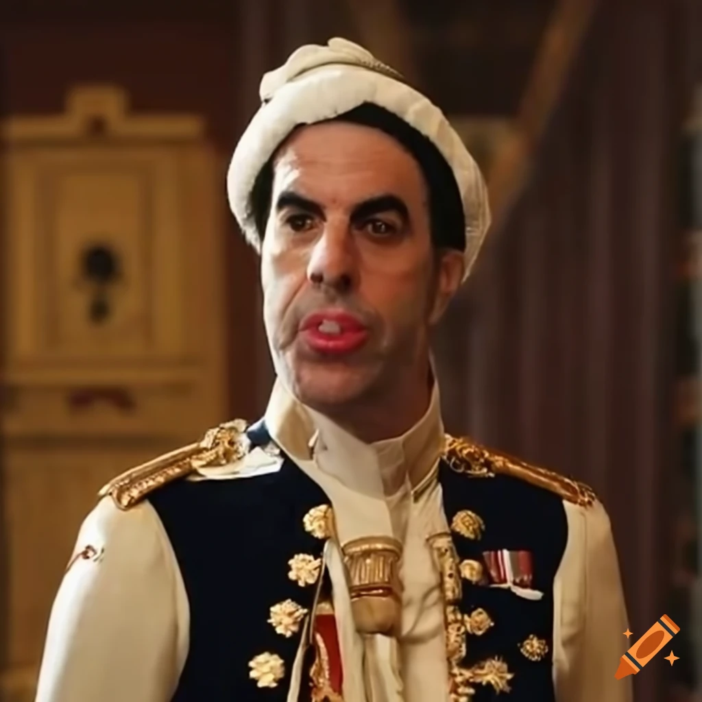 British empire colonial raj officer portrayed by sacha baron-cohen on ...