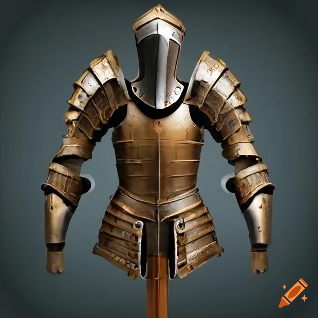 Front view of a bathyscaphe armor on Craiyon