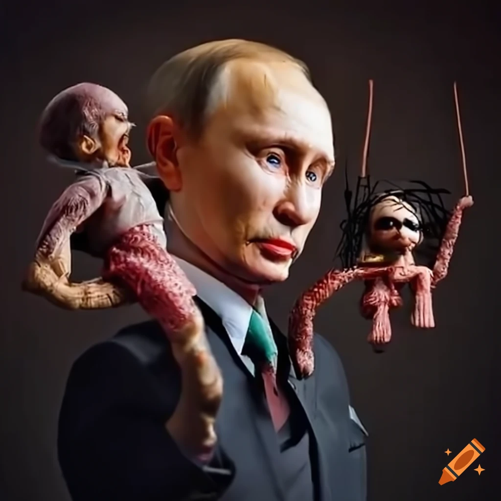 Satirical mashup of tucker carlson and putin in ultra high definition ...