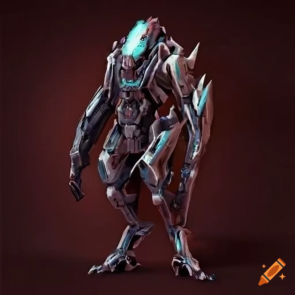 Cyberpunk mecha mantis in a genocyber scene on Craiyon