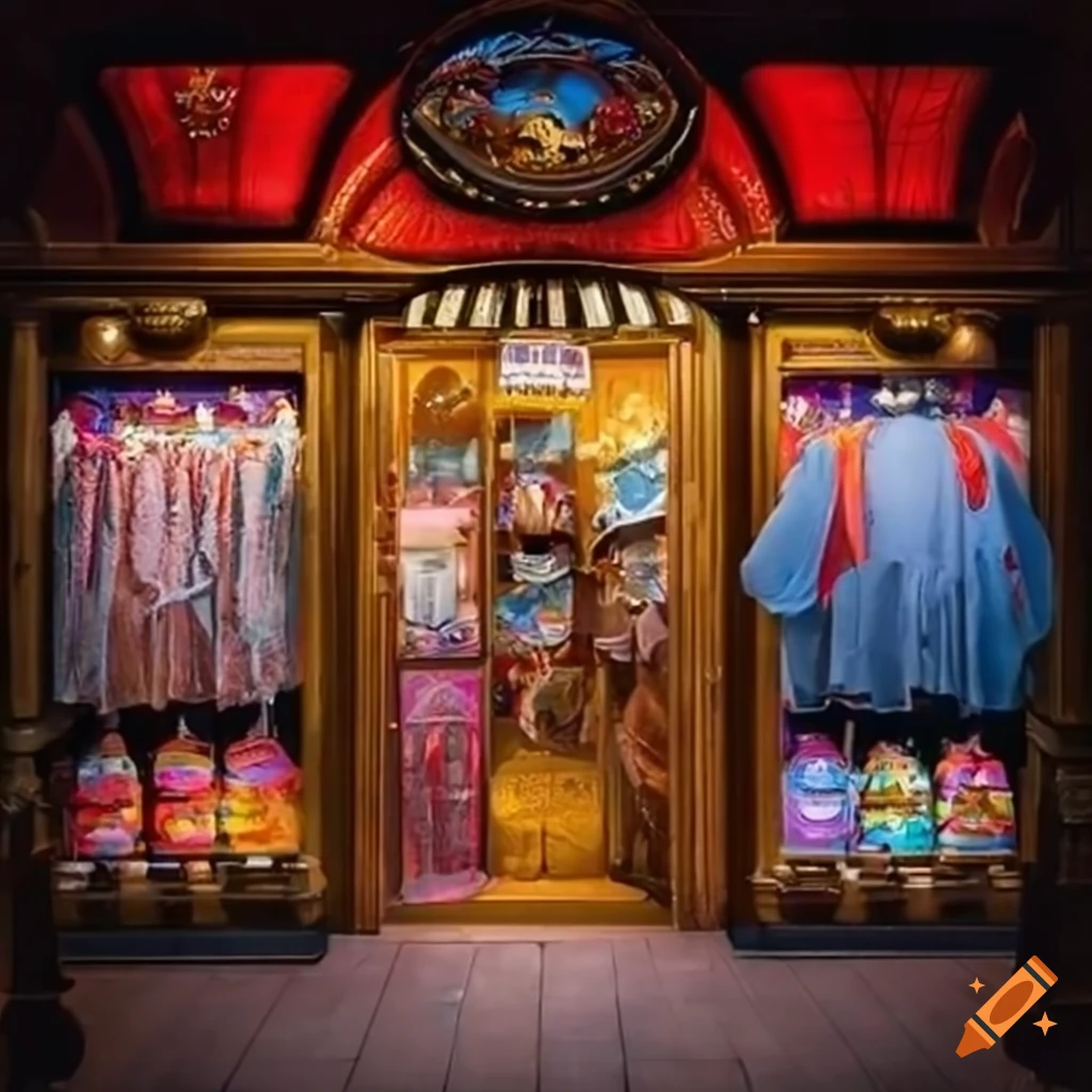 Theme park store on Craiyon