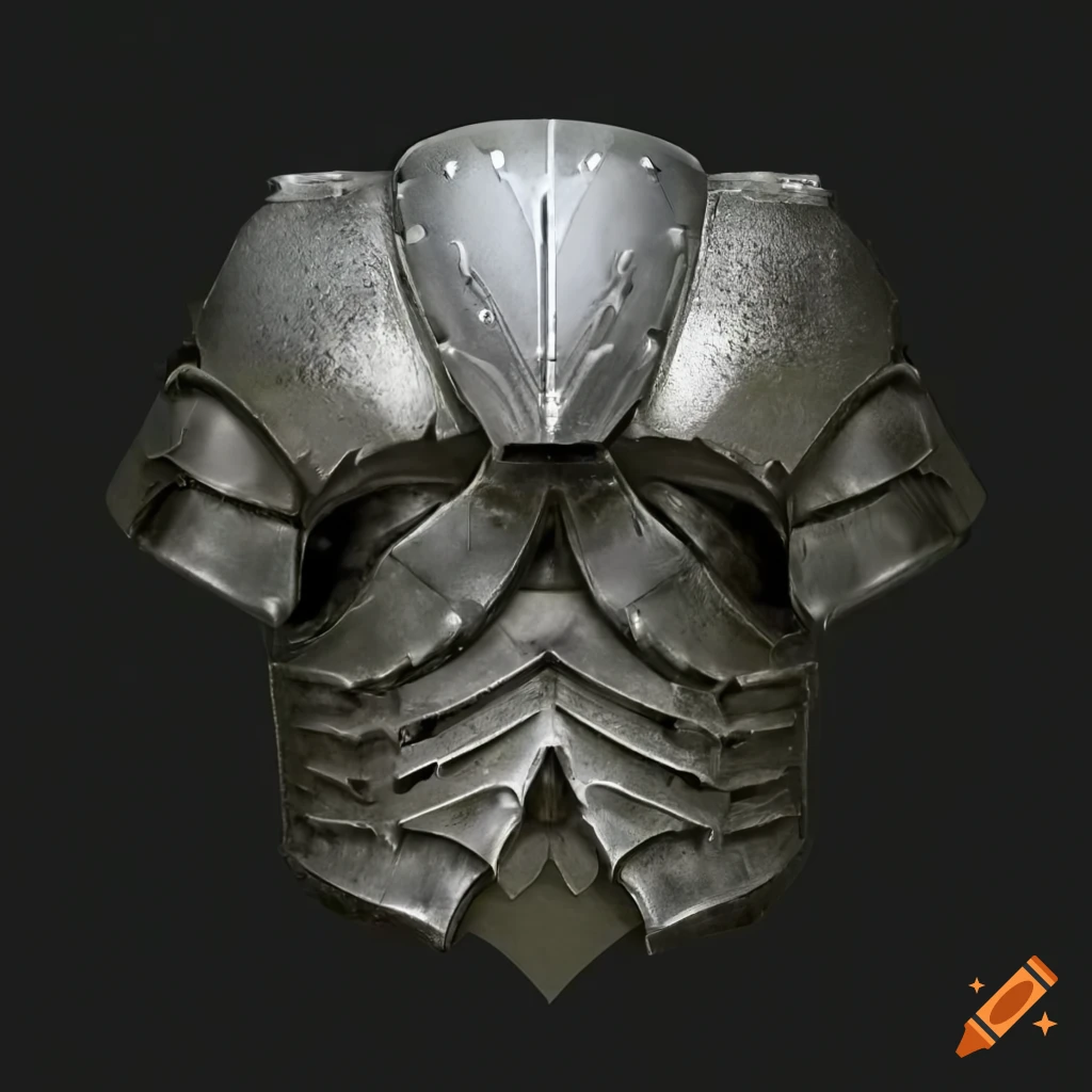 Front view of a deep-sea exploration bathyscaphe armor on Craiyon