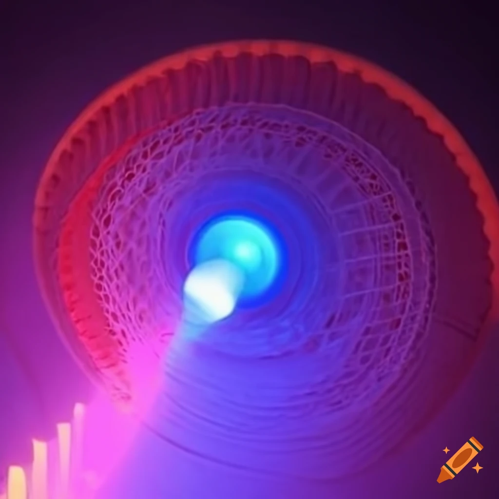 Abstract representation of light on Craiyon