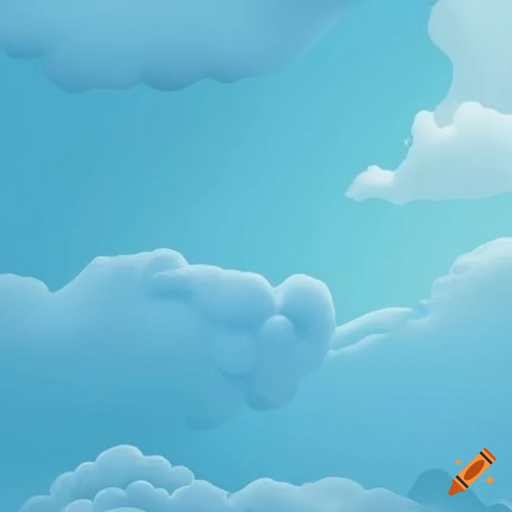 Sky blue wallpaper suitable for children on Craiyon