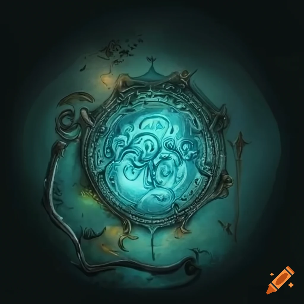 Engravings on a mysterious magical object in dnd style on Craiyon