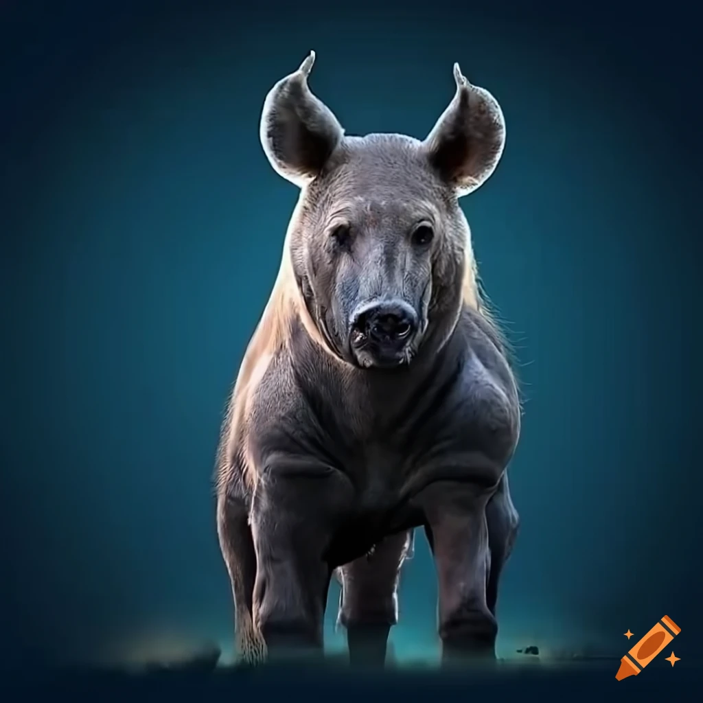 Entelodon in a wild asian setting on Craiyon