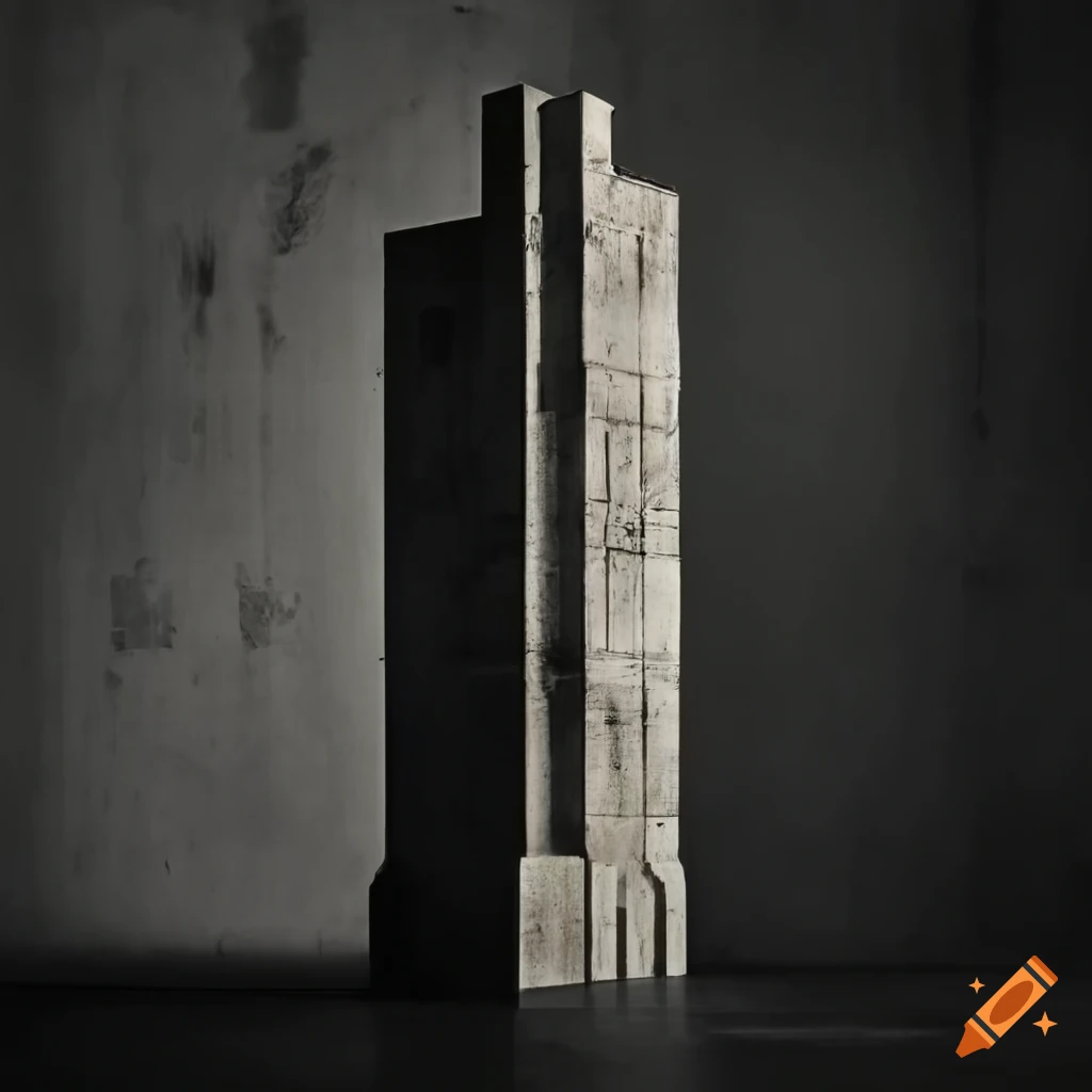 Brutalist concrete architecture on Craiyon