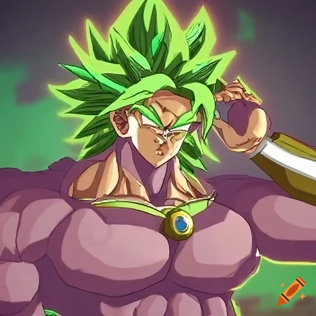 Broly sprite on Craiyon