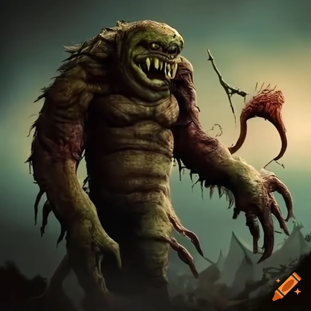 Scary big monster on Craiyon