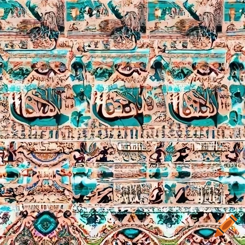 Urdu pakistan newspaper pattern on Craiyon