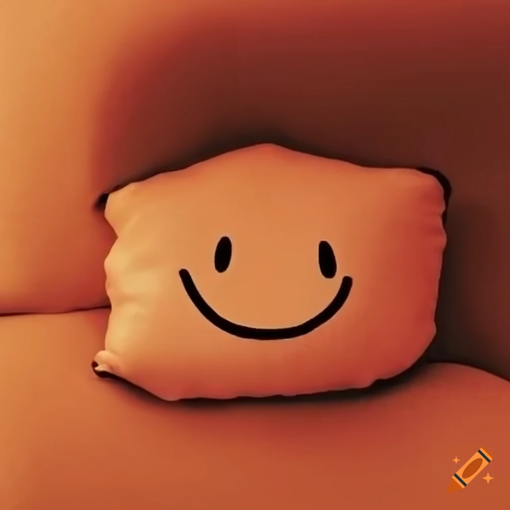 Cartoony pillow character from bfdi on Craiyon