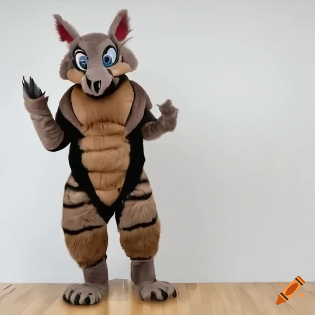Female teacher in armadillo mascot costume in classroom on Craiyon