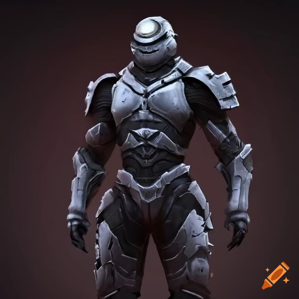 Underworld space armor in realistic lighting on Craiyon