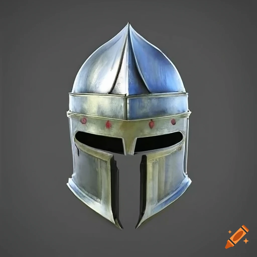 Gothic knight helmet design on Craiyon