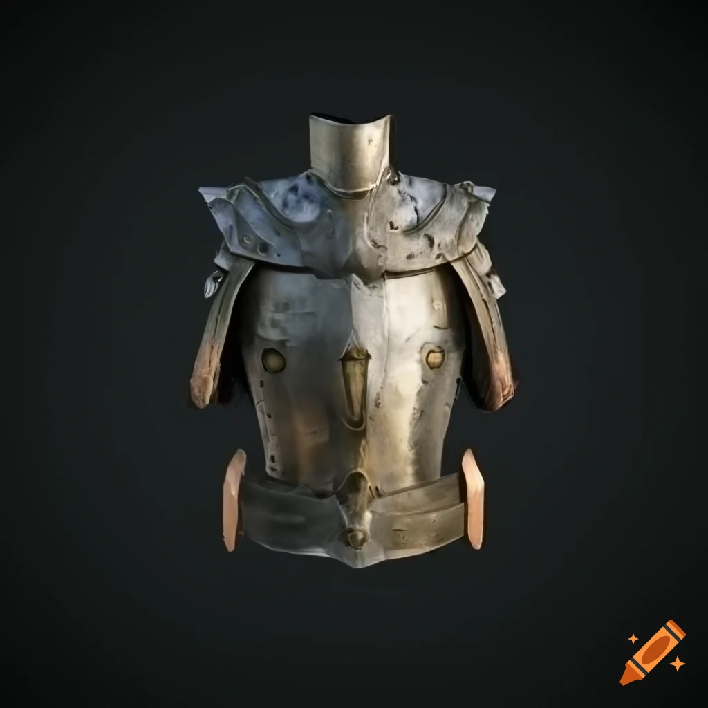 Front view of deep-sea diving armor on Craiyon