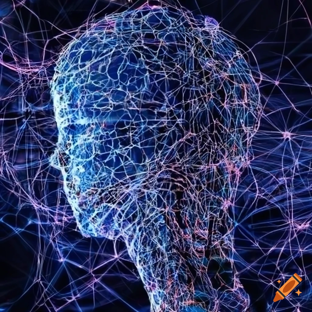 Artificial neural network visualization on Craiyon